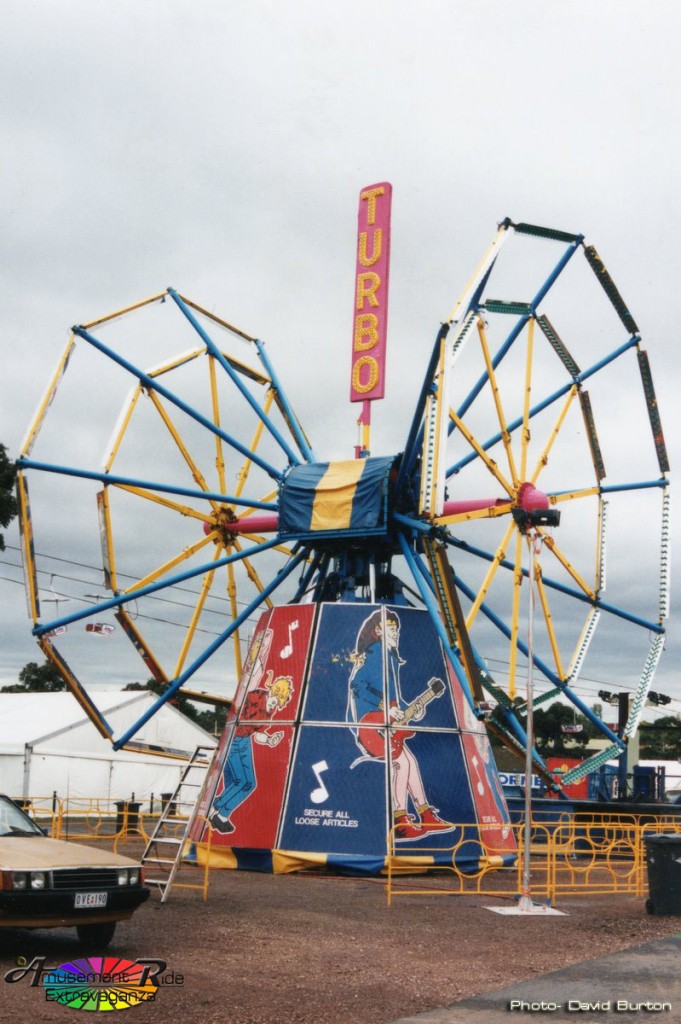 ex-Brooks Turbo awaiting the attachment of cars during set up ...